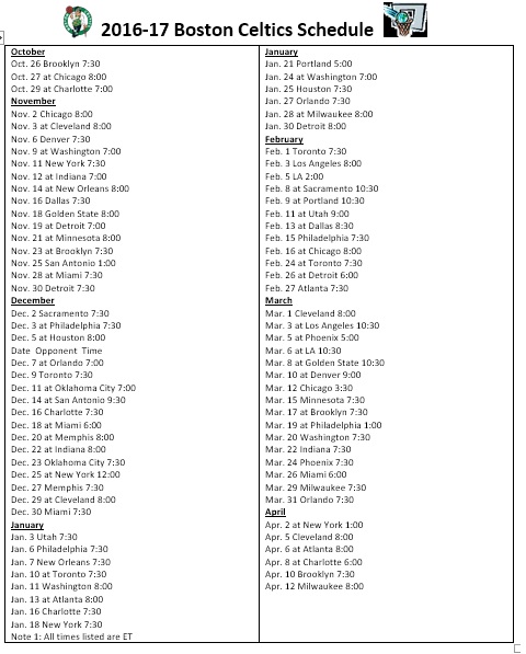 Celtics Schedule Printable - prntbl.concejomunicipaldechinu.gov.co