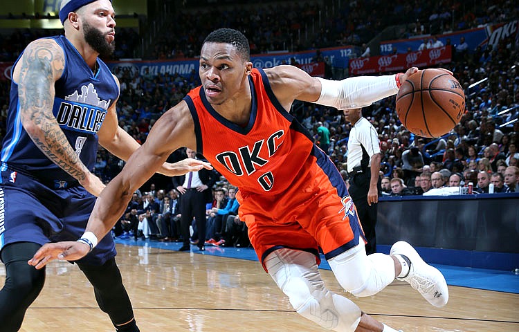 Russell Westbrook scores NBA's 100th triple double